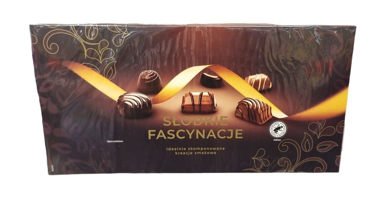 Słodkie fascynacje Bombonierka kolekcja pralin nadziewanych 400g ...